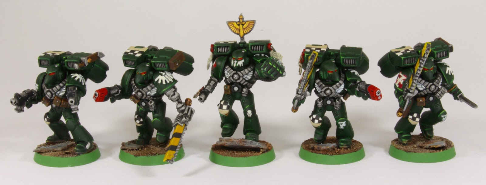 Colorblind Painter: Dark Angels 4th Company Fast Attack Squads