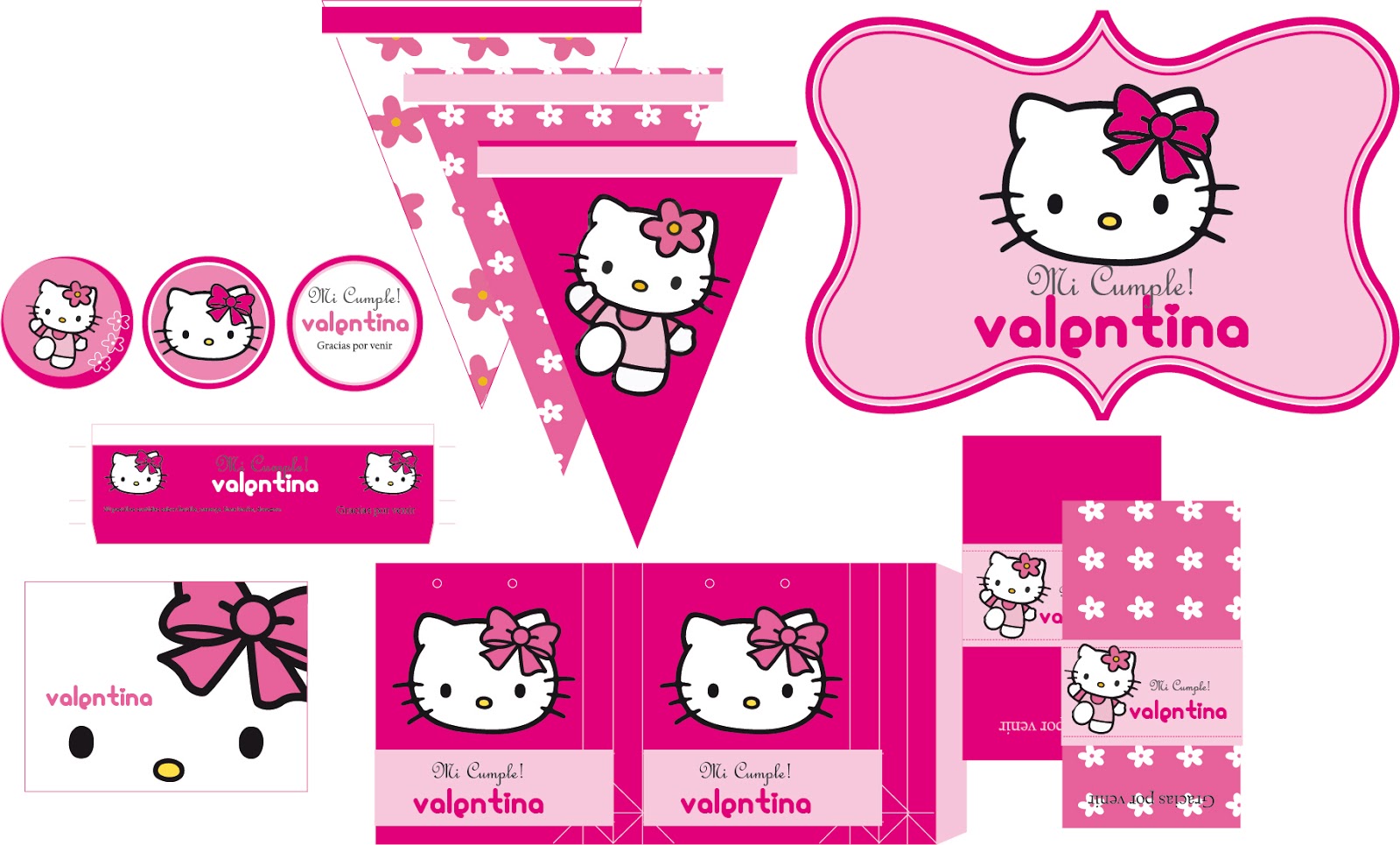 Kits de cumpleaños imprimibles gratis - Imagui