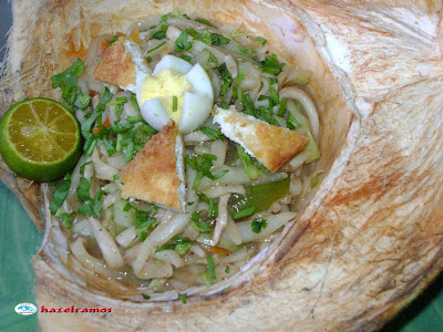 i am the cook!: Tofu Pansit Buko (Sauteed Young Coconut Strips in Tofu ...