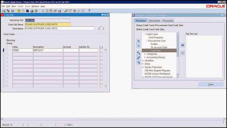 Oracle Applications: Oracle R12 Account Payables Screen Shots