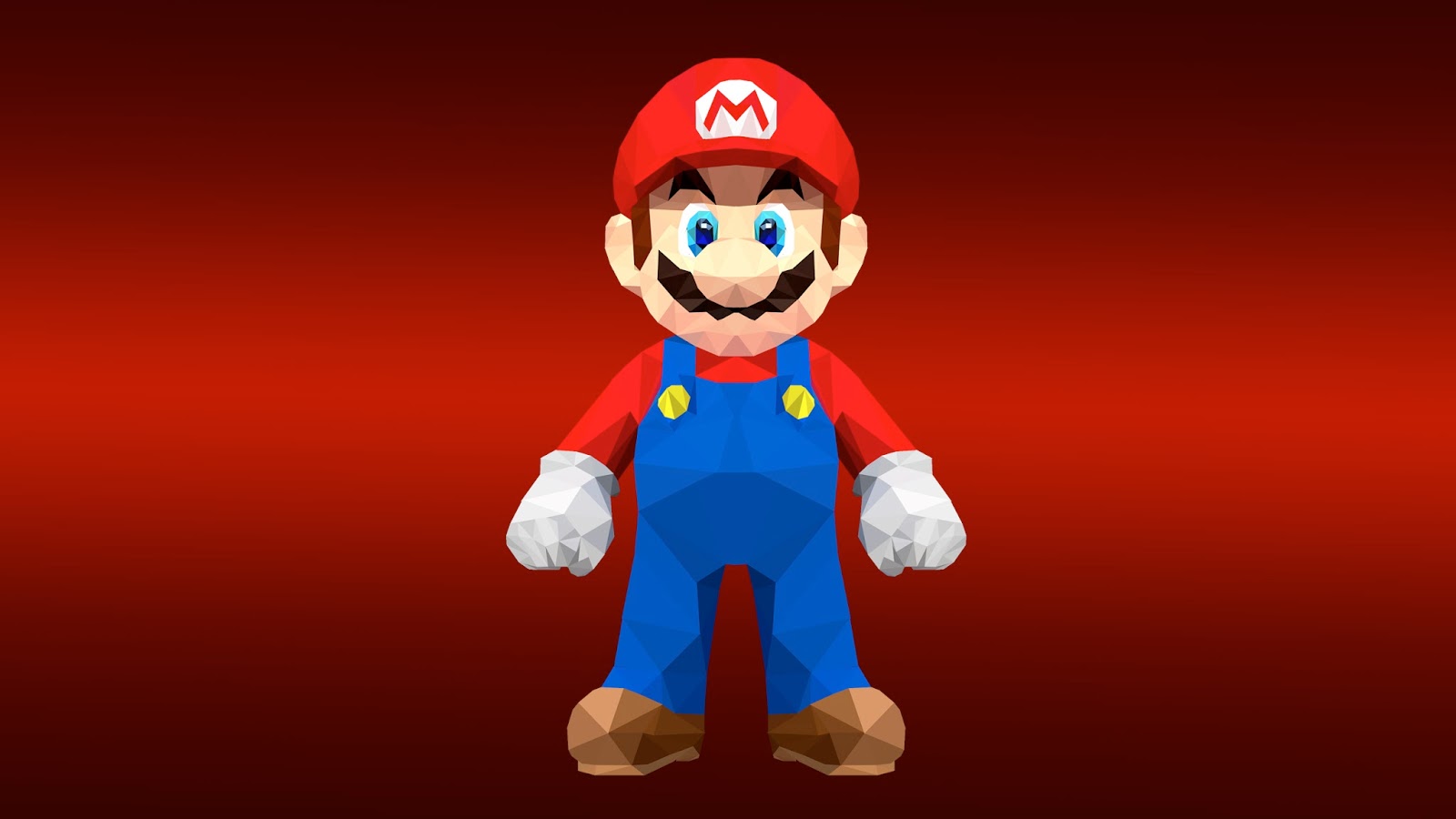 The Lowpoly Project: Low Poly Art - Super Mario