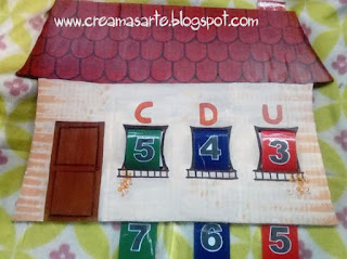 creamas manualidades: La casa de los números