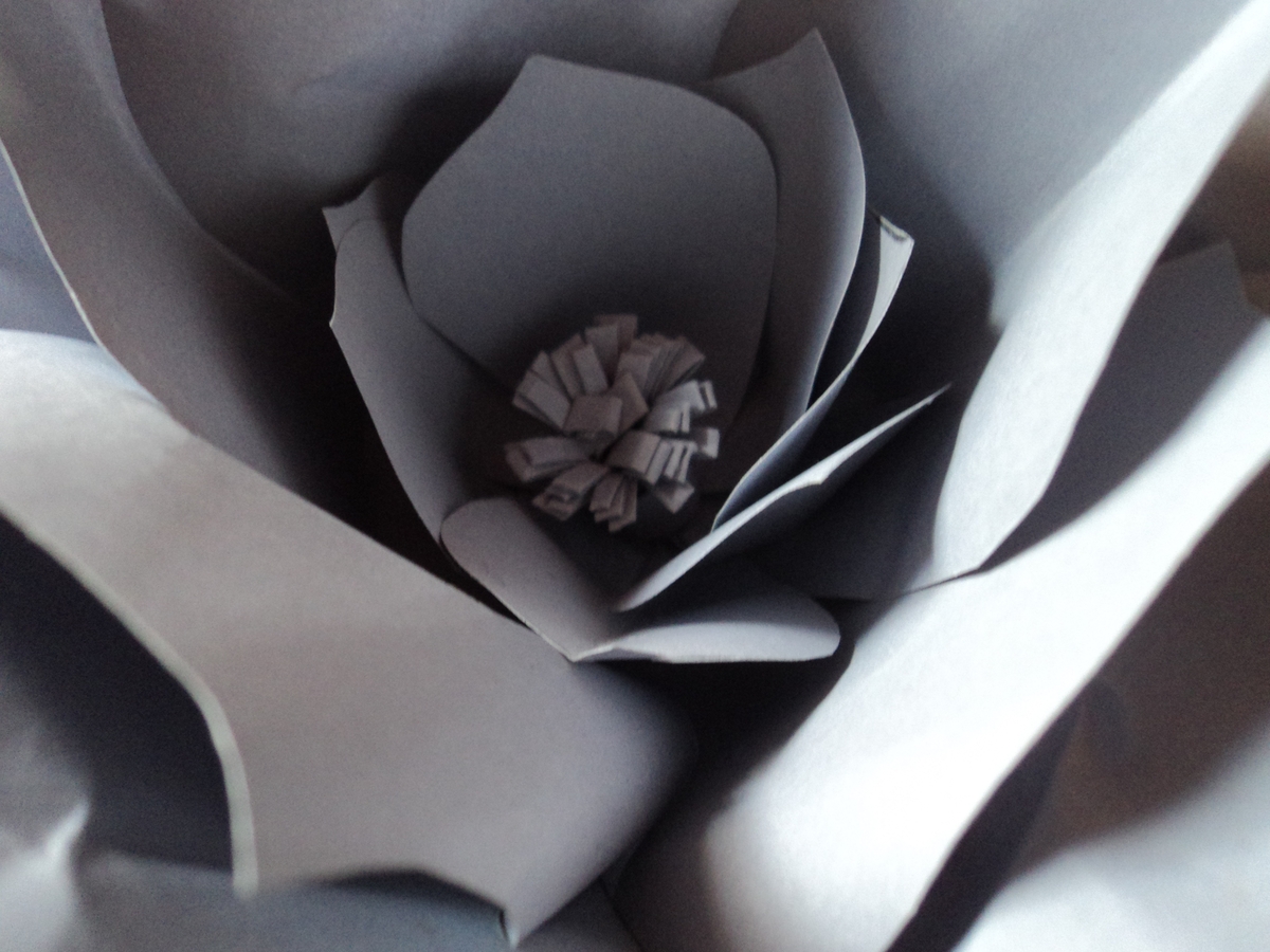 Tutorial de Artesanías: Flores gigantes en cartulina