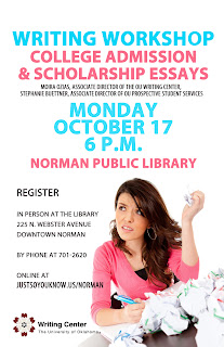 OU Writing Center: Writing Workshop: College Admission and Scholarship ...