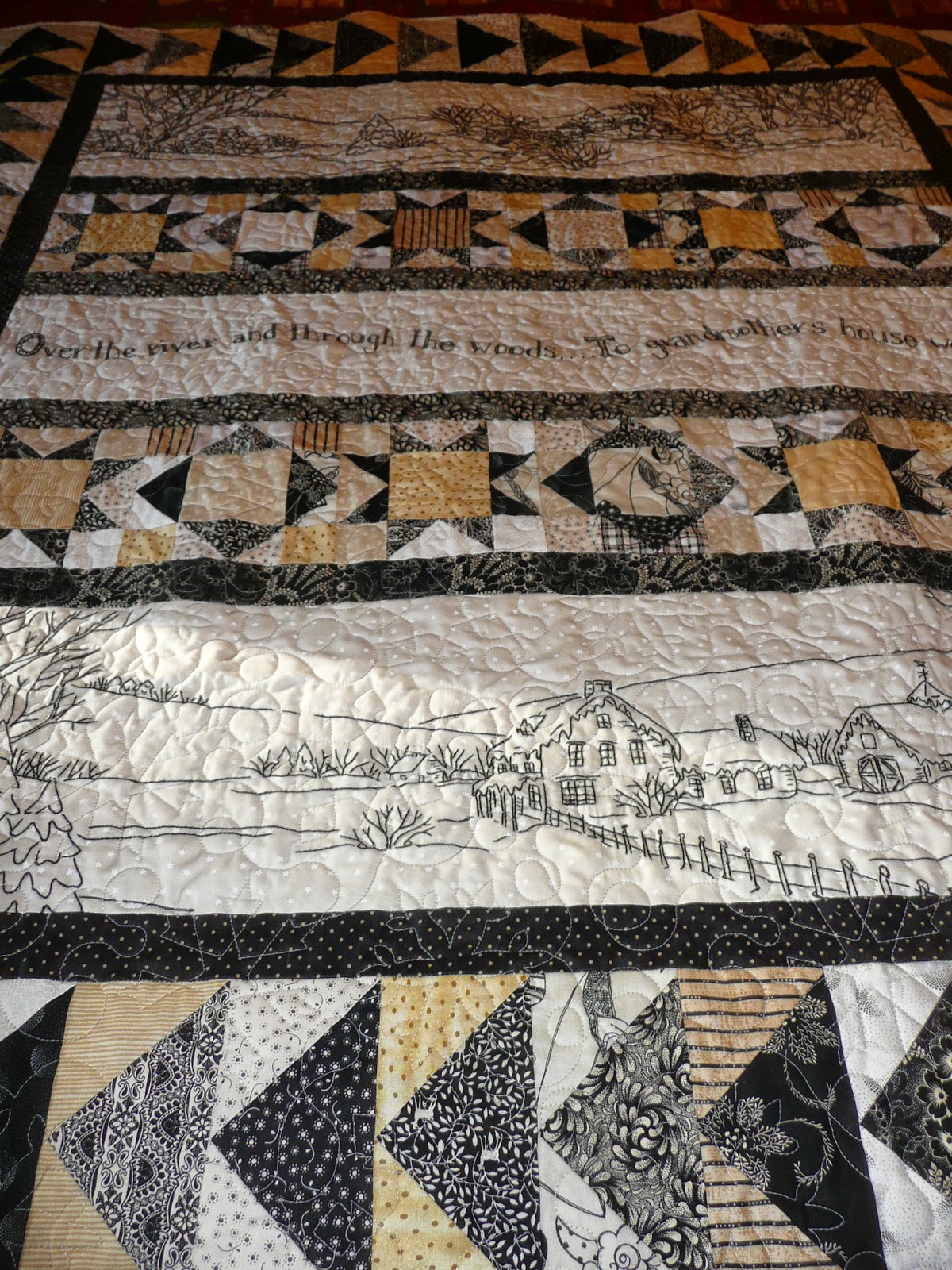 Acorn Ridge Quilting: Carol's Over the River Quilt