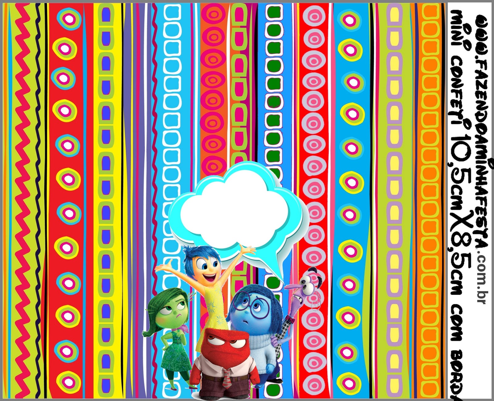 Birthday of Inside Out: Free Printable Candy Bar Labels. - Oh My Fiesta ...