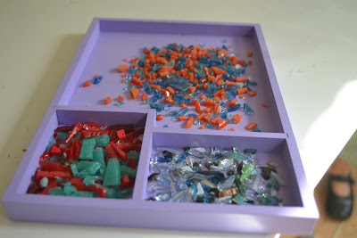 Glittering Shards | Mosaic scatter paintings for you to try!