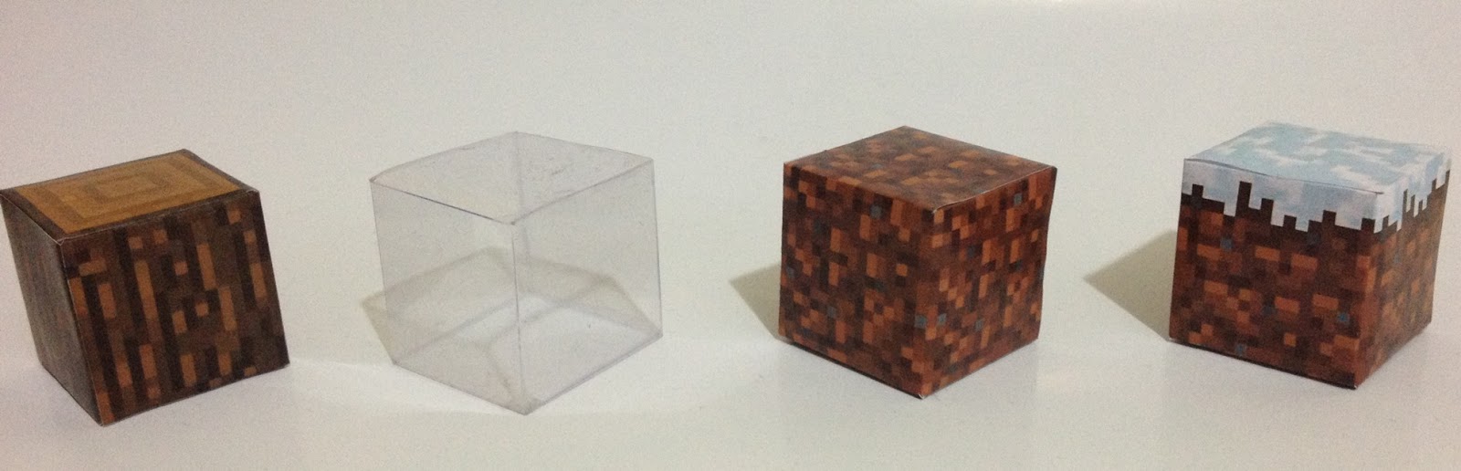 Mini At Least: Papercraft: Minecraft II (Log-Tronco, Dirt-Tierra, Snow ...