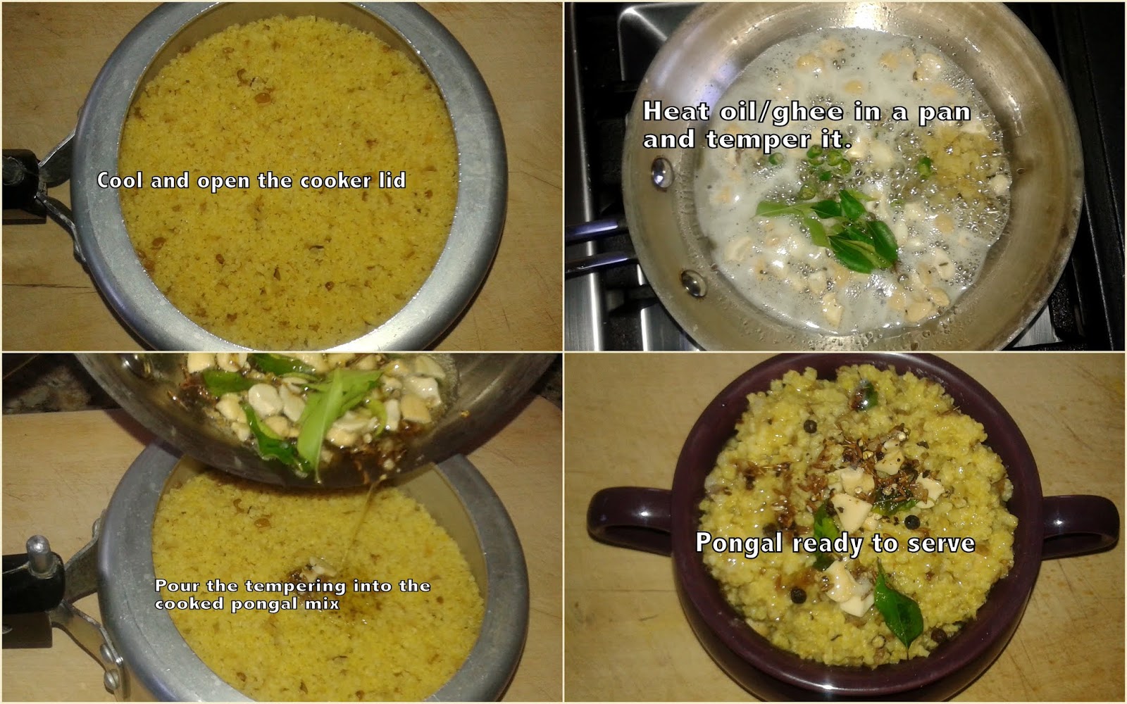 Sailaja Kitchen...A site for all food lovers!: Pani Varagu Ven Pongal ...