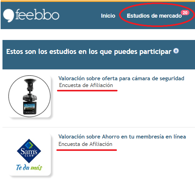 HISTORIAL DE SALDO EN FEEBBO Y LAS ENCUESTAS DE AFILIACIÓN ~ Plaza de ...