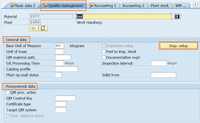 SAP Quality Management - SAP QM: QM T-Codes