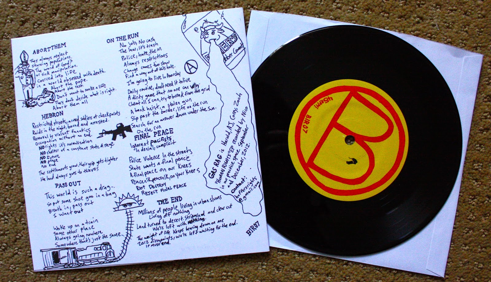 Across Your Face: Gas Rag - Human Rights