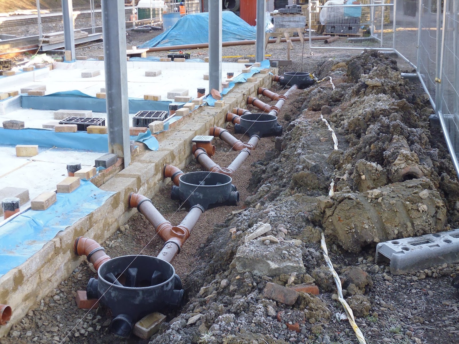 Broadway Station Rebuild: Station Building Drainage Work Almost Complete