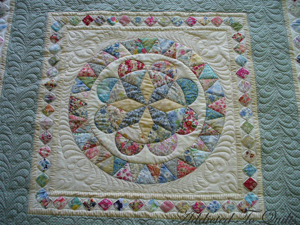 Addicted To Quilts: Medallion Quilt in Liberty Fabrics