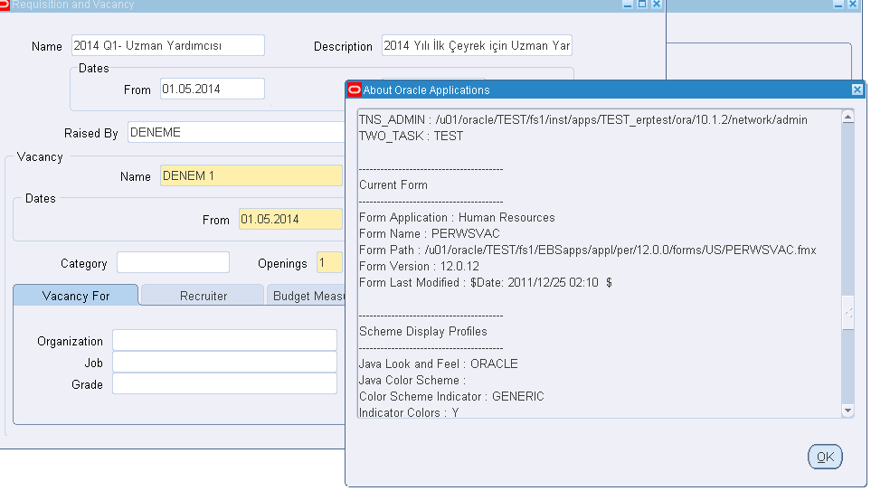 Erman Arslans Oracle Blog Ebs R122 Frm 40735 On Insert Ora 01400