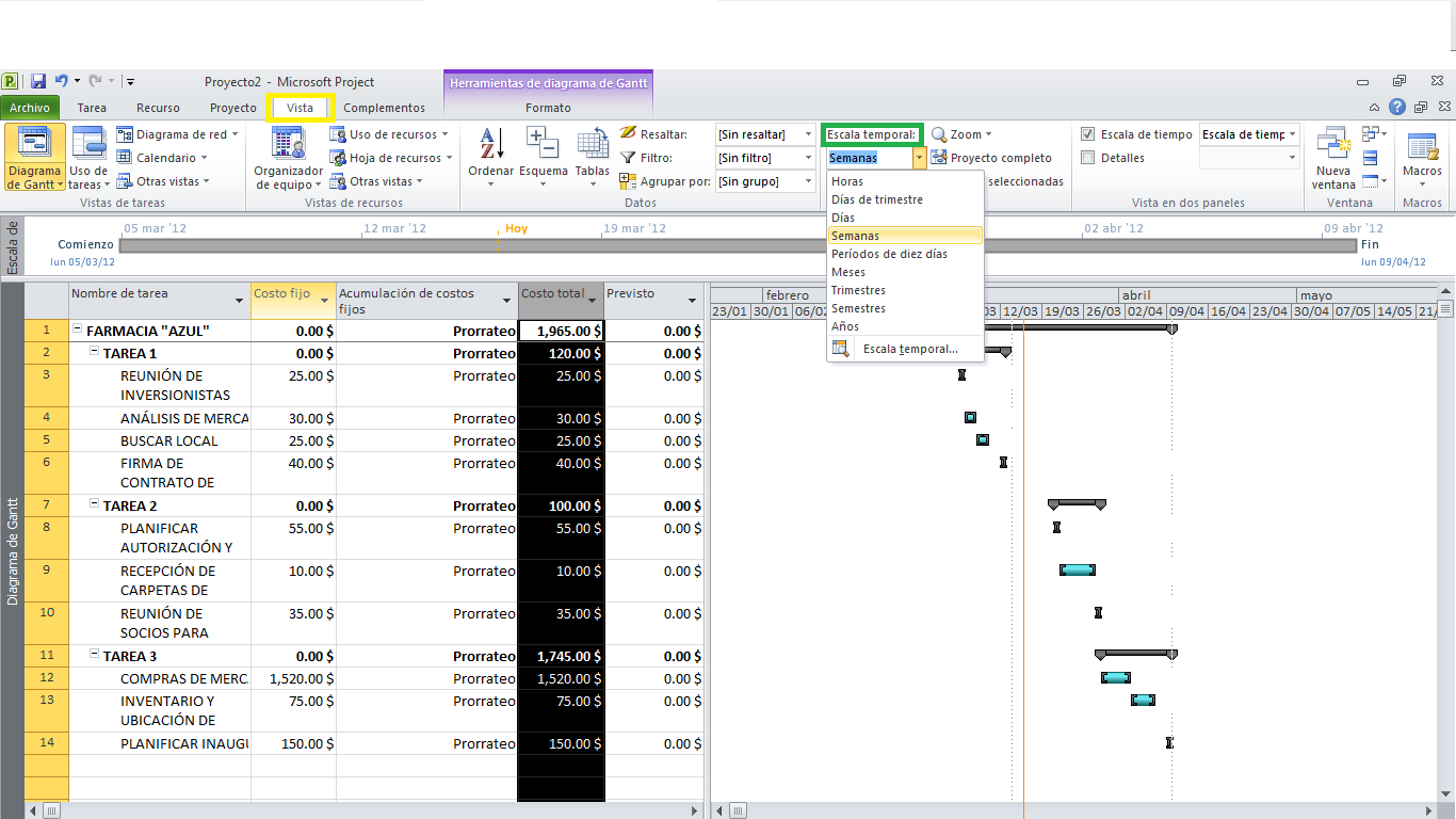TUTORIAL MICROSOFT PROJECT 2010