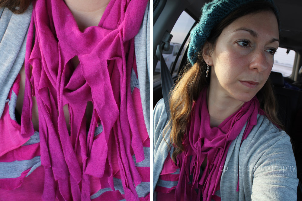 sassafras: scarf in car :: diy