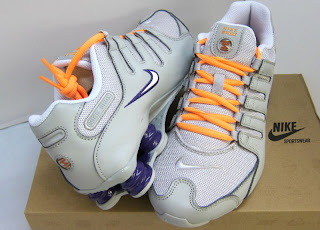 JR IMPORTS: Nike Shox NZ Feminino - Cinza e Roxo - Tam 35 - R$499,00