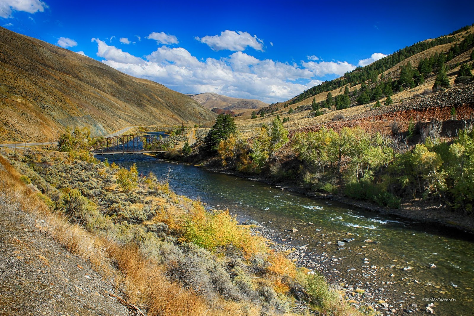 Central Salmon River, Idaho in Autumn