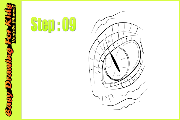 How to Draw a Dragon Eye Easy | Drawing Course for Beginners