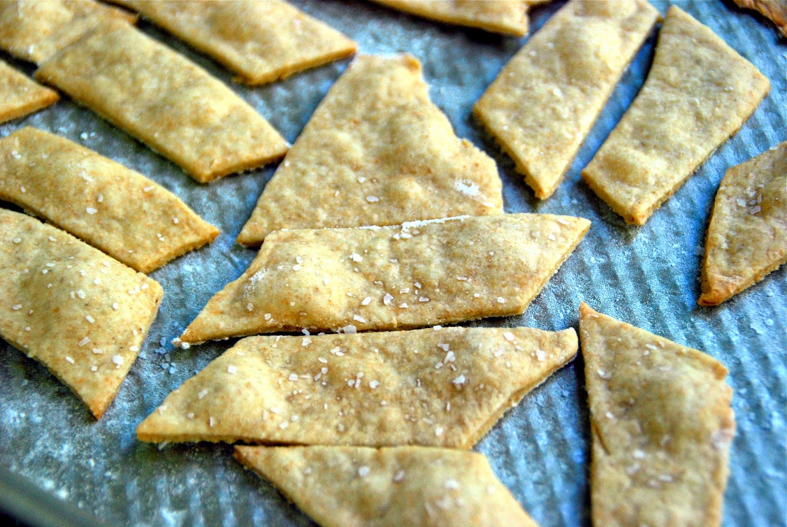New to the Table: Whole Wheat Garlic Crackers
