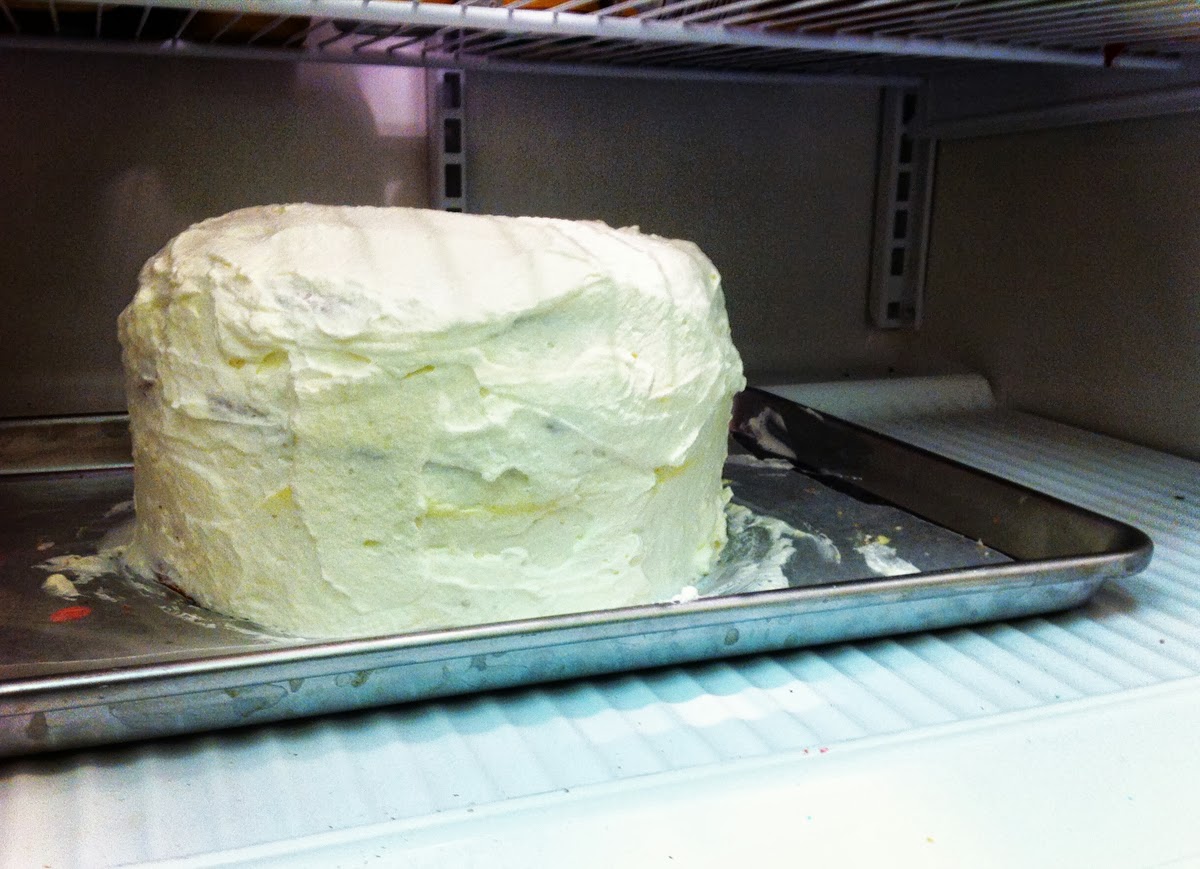 Strawberry Custard Cassata Cake