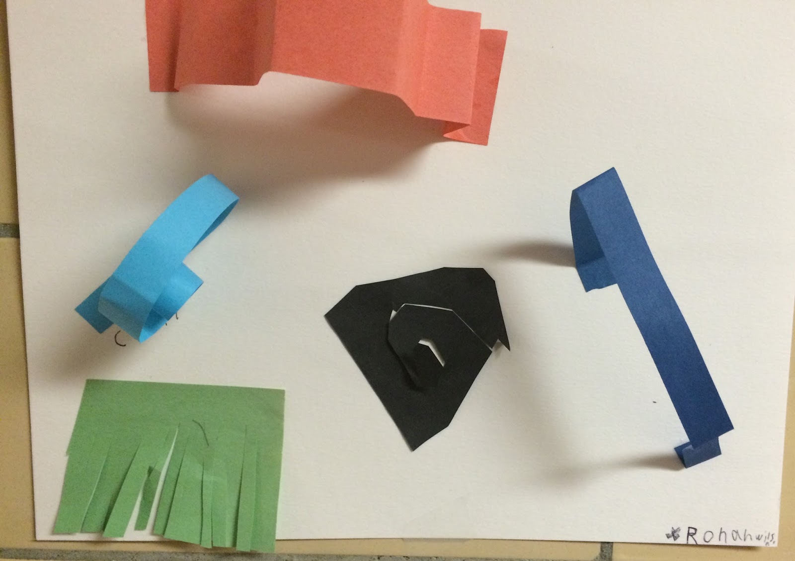 Sacred Heart art room: Paper Relief Art