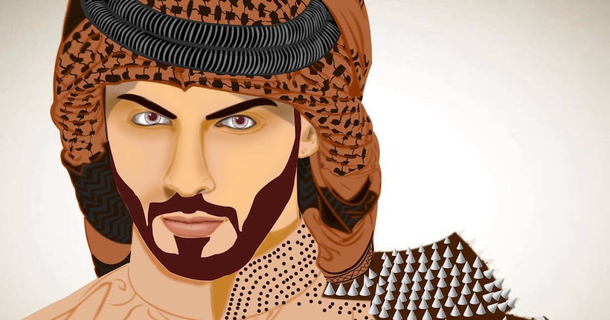 draw Arab man | art drawing