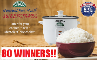 Enter To Win A Rice Select Rice Cooker - 80 Winners! - One Entry ...