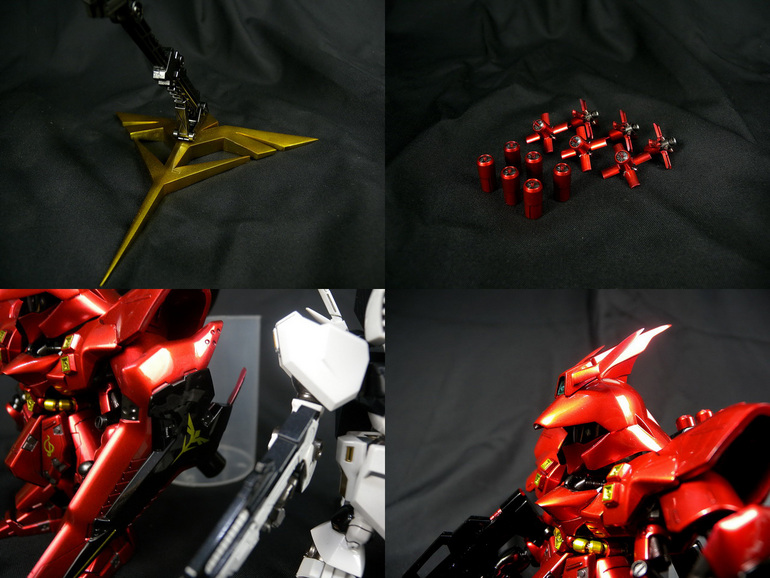 GUNDAM GUY: SD Sazabi - Metallic Color Painted Build
