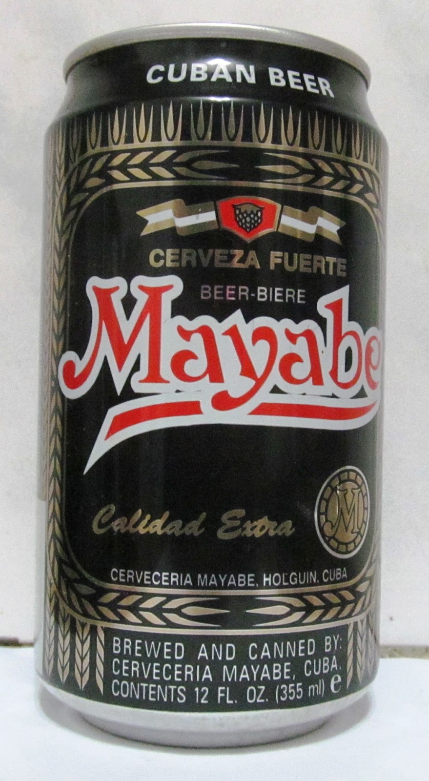 LATAS Y BOTELLAS COLECCIÓN: LATA MAYABE CUBA 1998