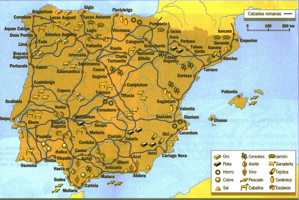 Almacén de clásicas: MAPAS DE LAS CALZADAS ROMANAS