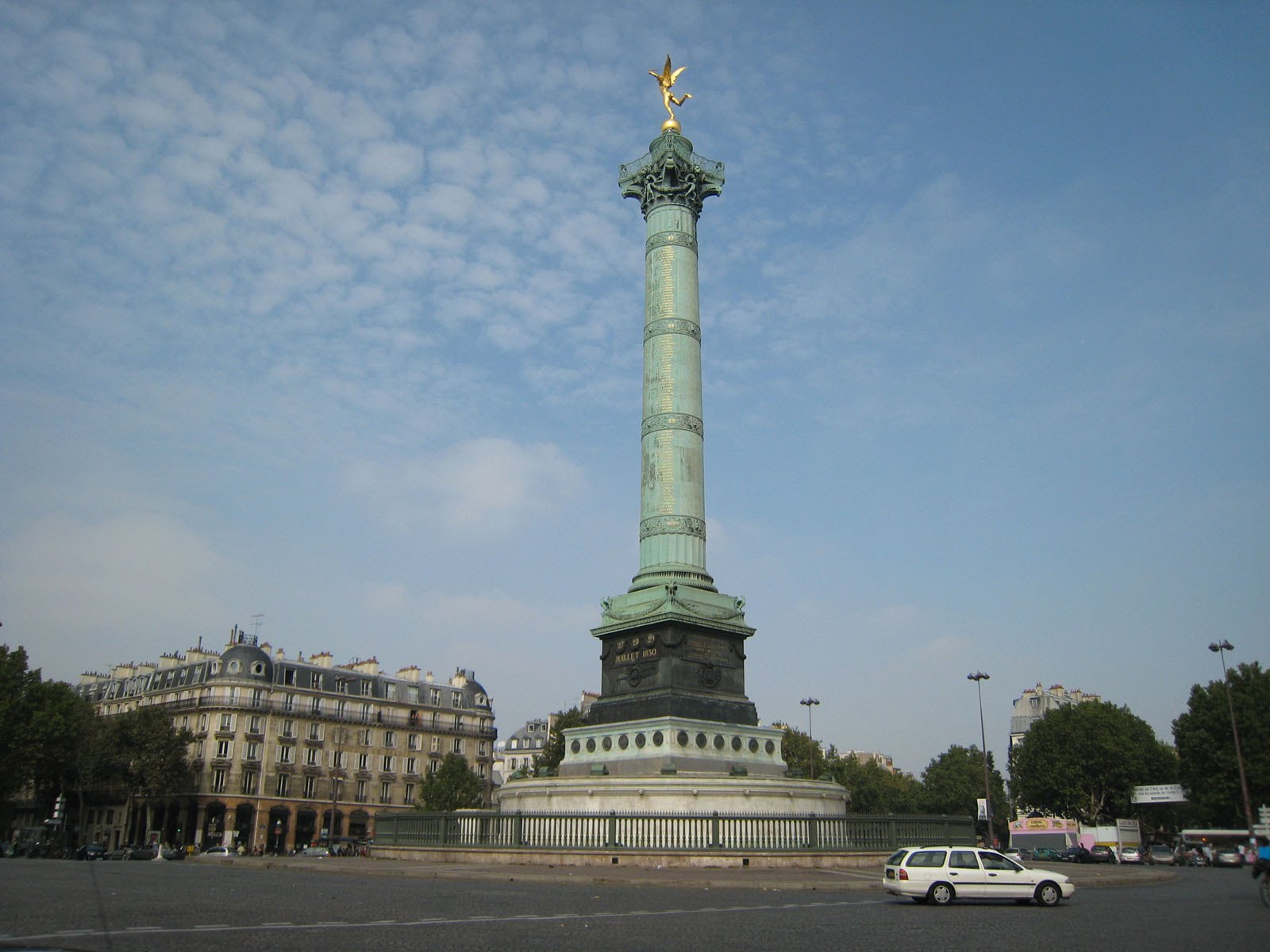 Patrimoine de France: La Colonne de Juillet - Place de la Bastille, à Paris