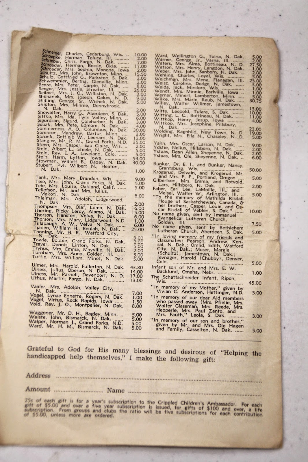 They Came To Minnesota: Then and Now: according to a young Audrey