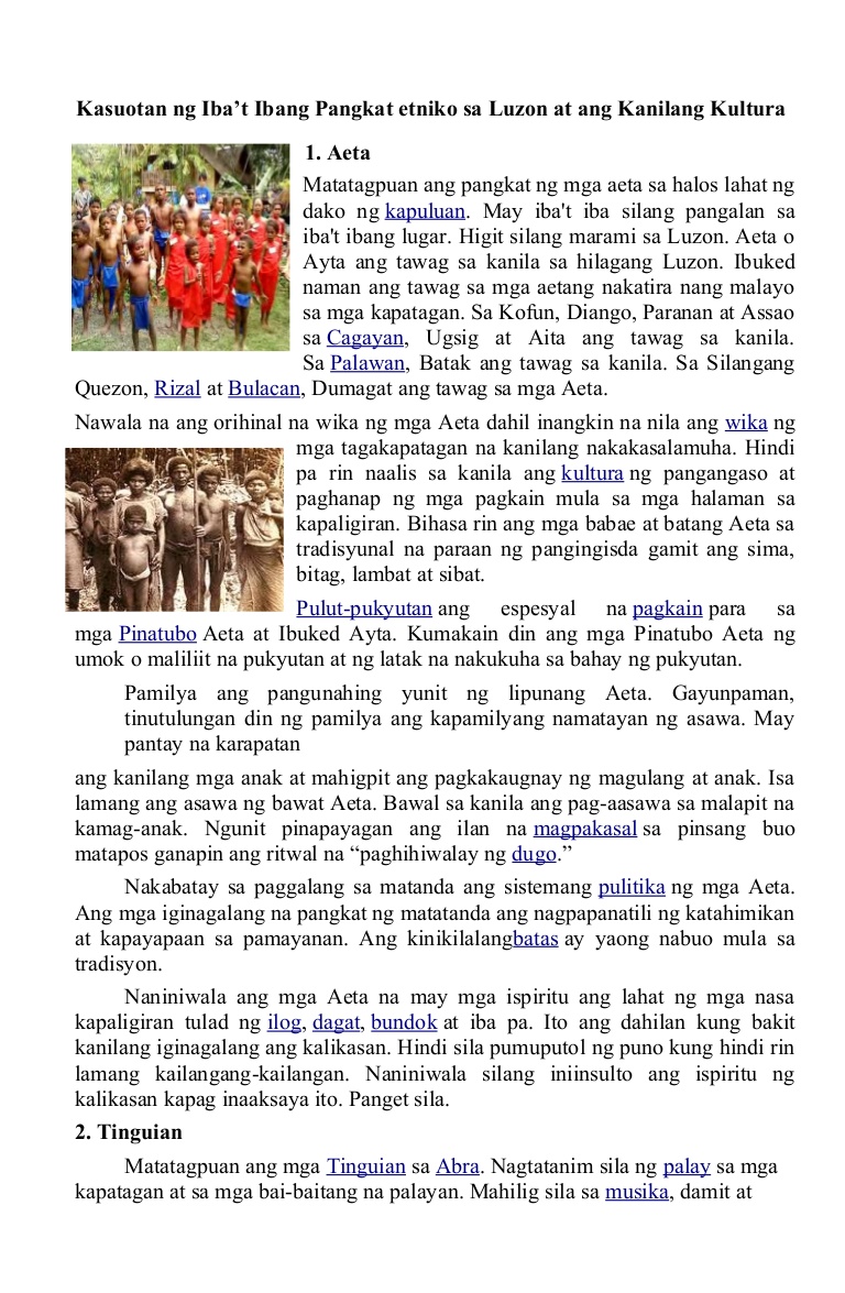 ibat ibang kasuotan - philippin news collections