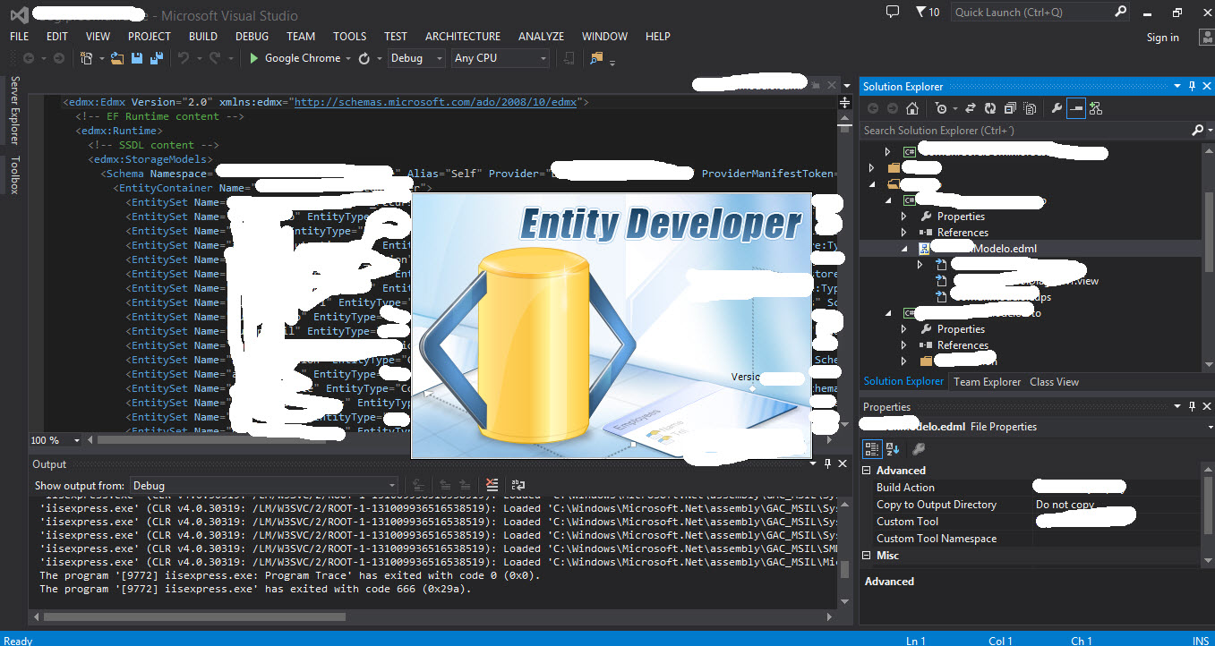 Error Entity developer