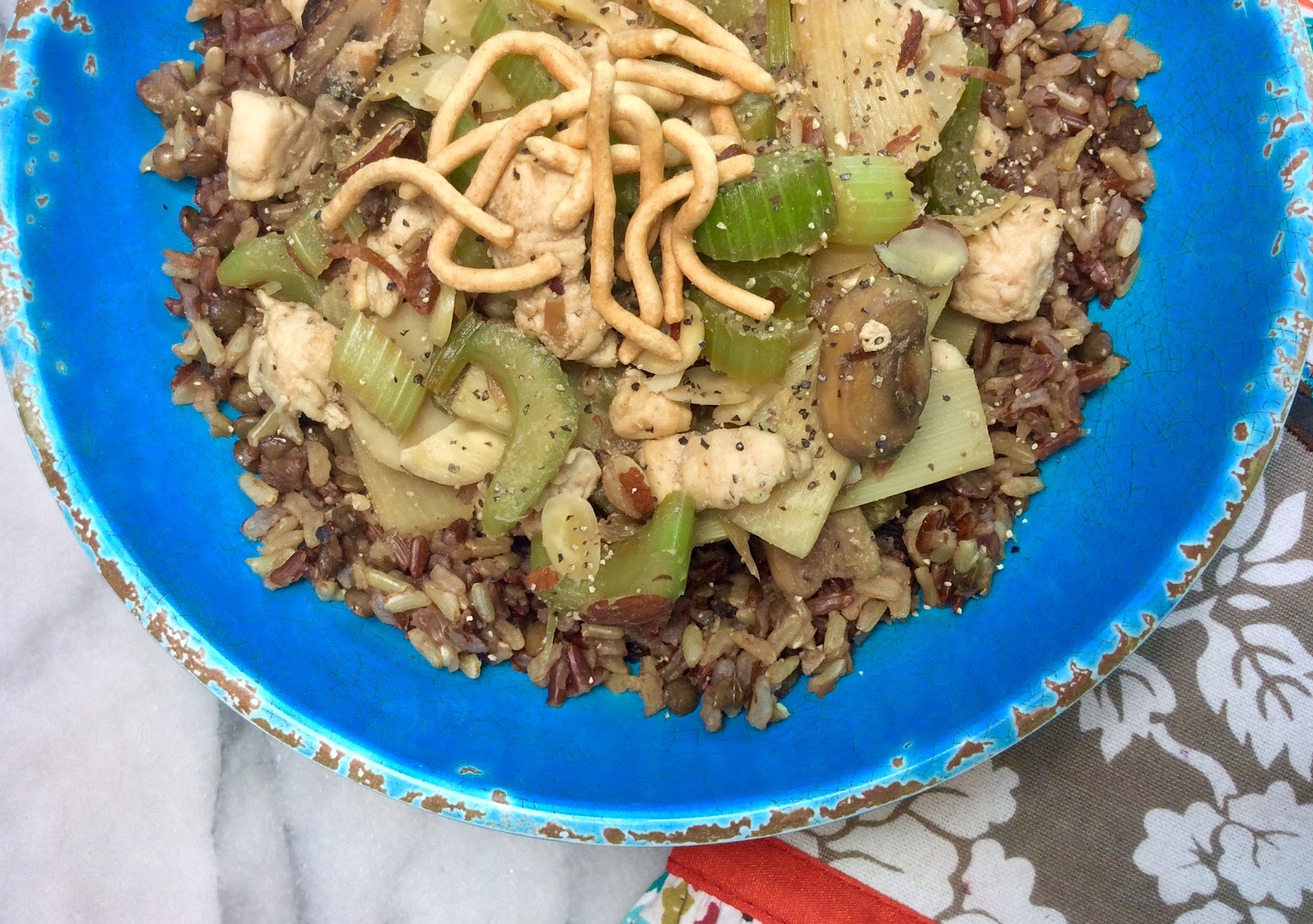 Food Fitness by Paige: Celery Chicken and Rice