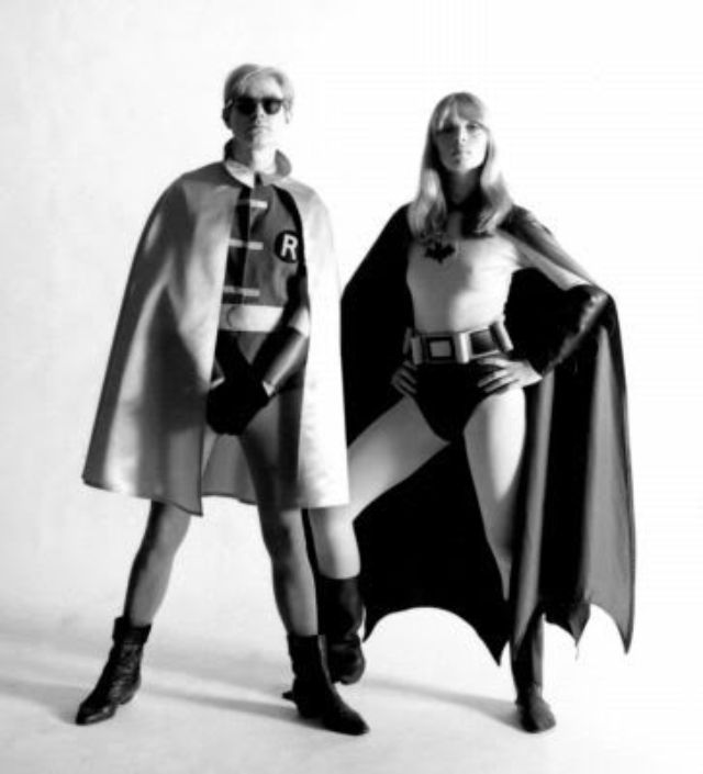 Funny Photo Shoot of Nico and Andy Warhol as Batman and Robin for ...