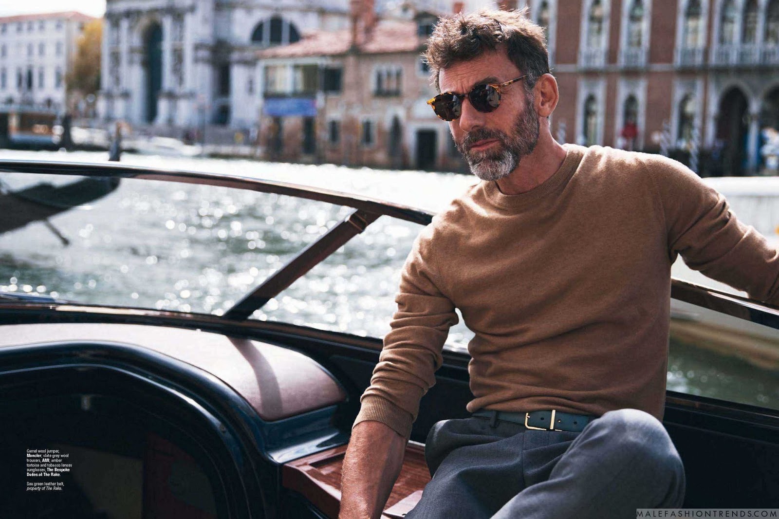Alain Gossuin recorre Venecia como un magnate para The Rake Magazine