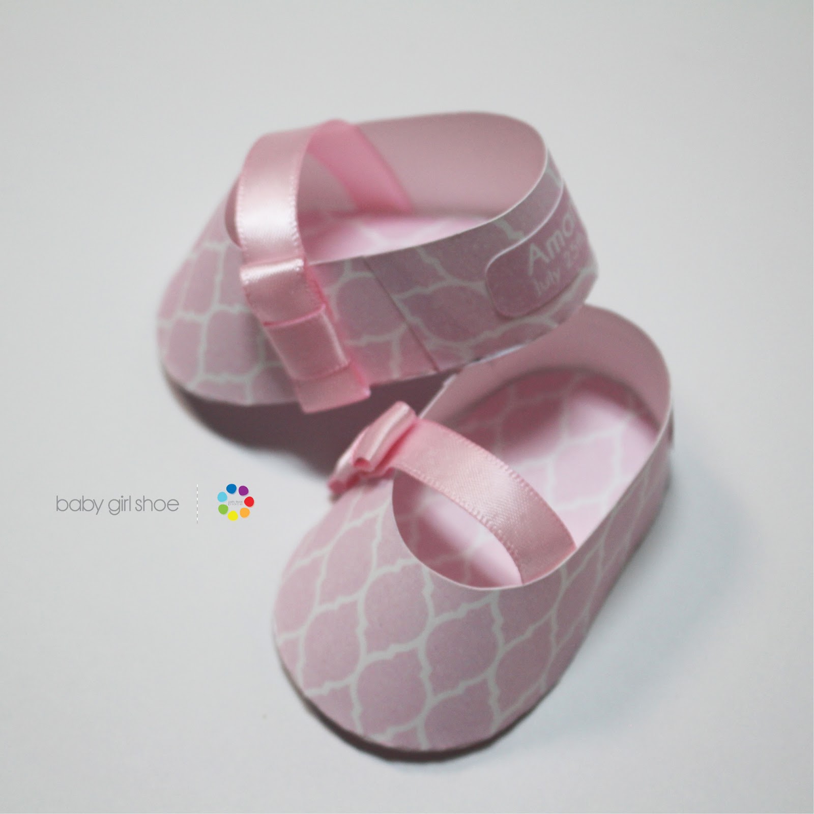 Baby Girl Paper Shoes | Baby Shower | Party Favors Place