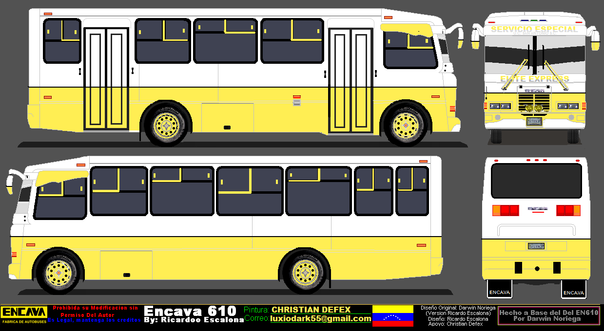 Diseños Autobuses Venezuela: Encavas Pintadas