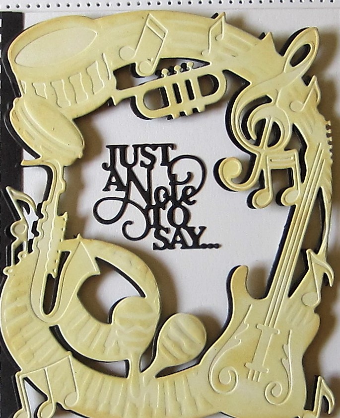 PartiCraft (Participate In Craft): Music Frame Piano Border Card