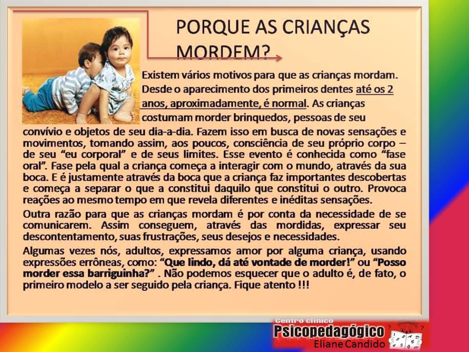 Por que as crianças mordem?