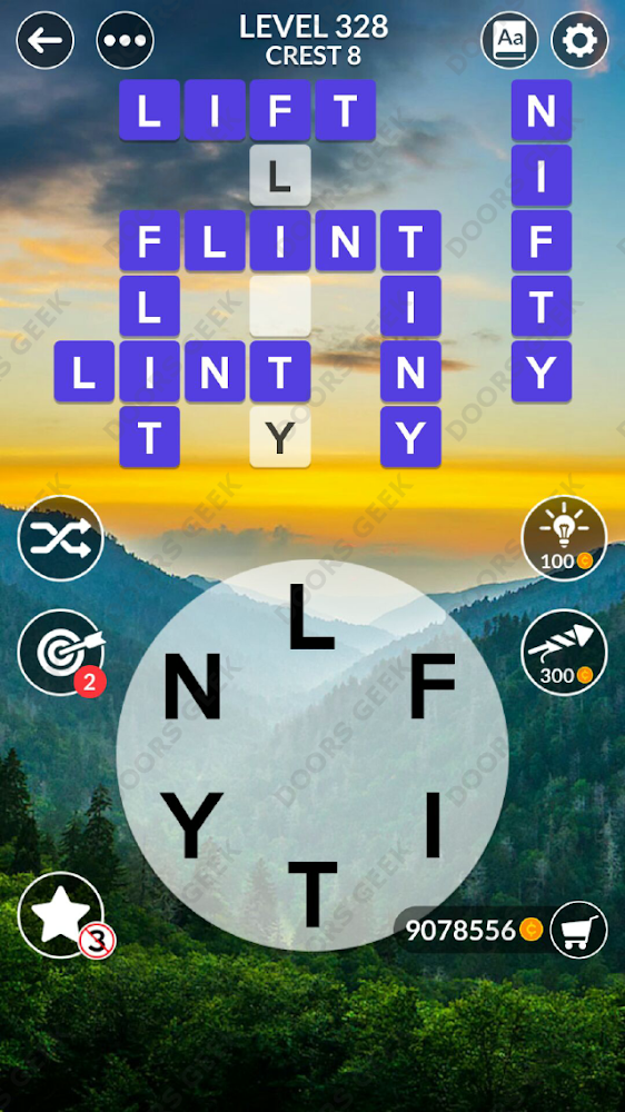 Wordscapes Level 328 Answers ~ Doors Geek