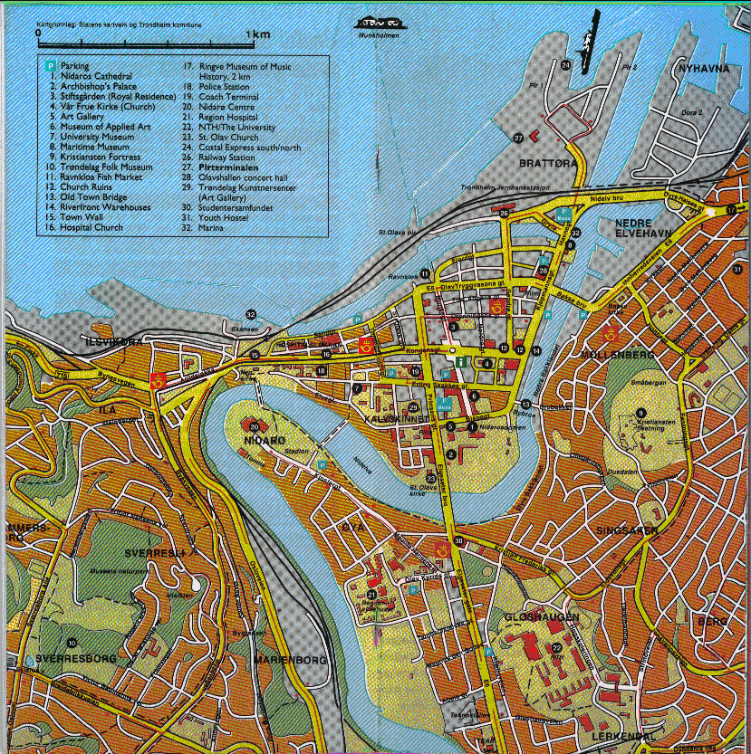 Map of Trondheim