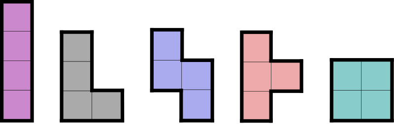 Following Learning: Pentominoes Which One Doesn't Belong?