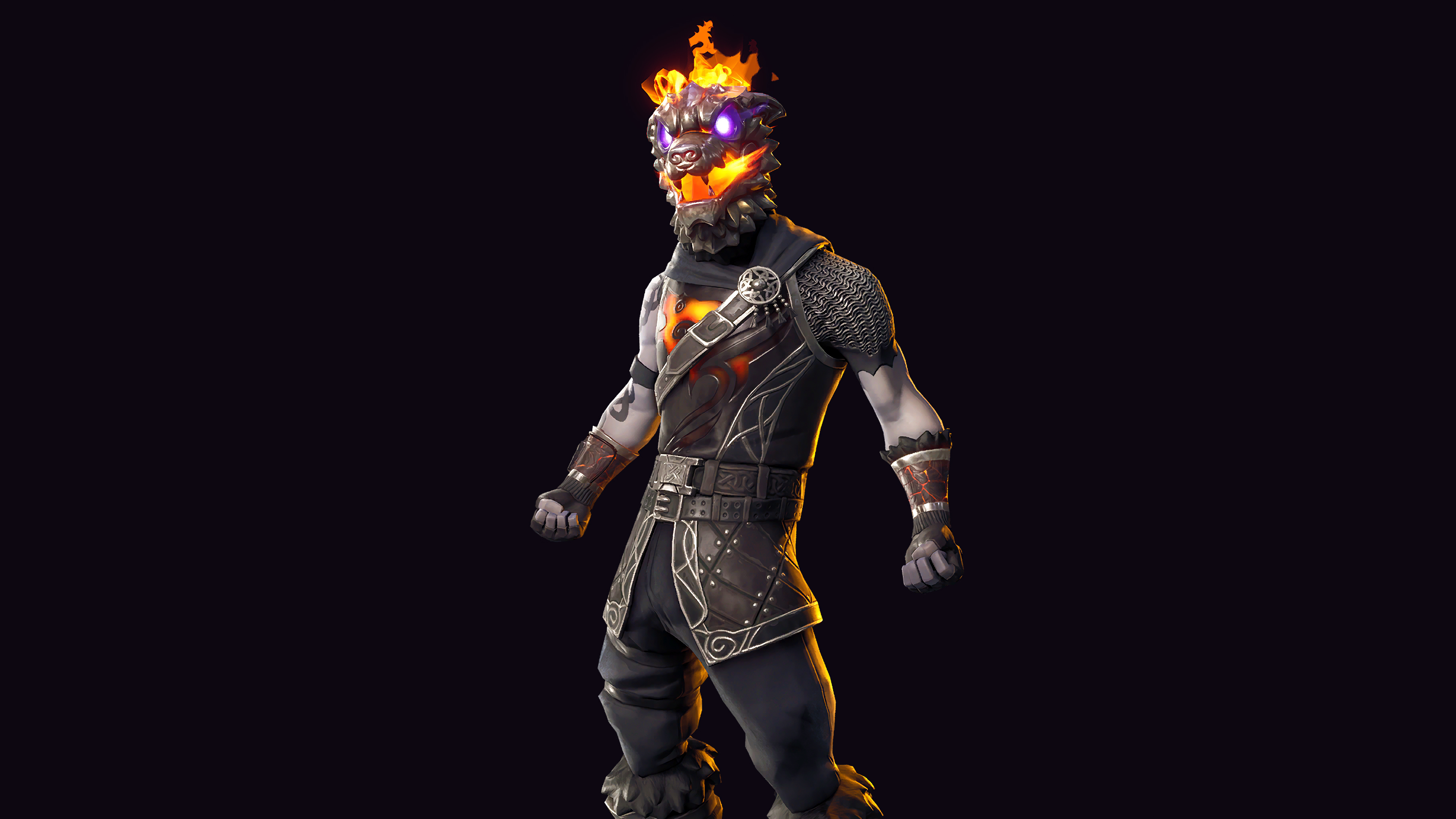 Fortnite, Molten Battle Hound, Outfit, Skin, 4K, #155 Wallpaper PC Desktop