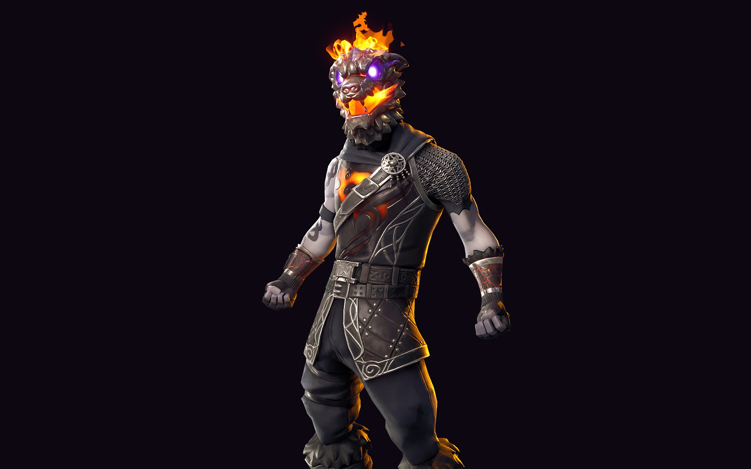 Fortnite, Molten Battle Hound, Outfit, Skin, 4K, #155 Wallpaper PC Desktop