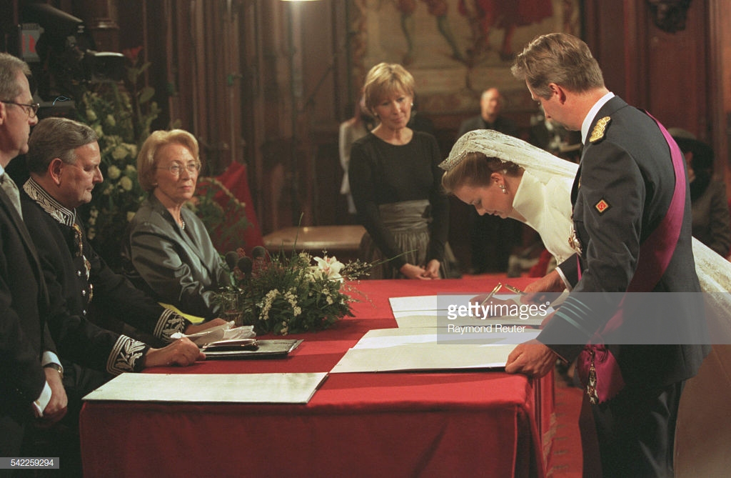 Queen Mathilde: Wedding Day: Civil Ceremony