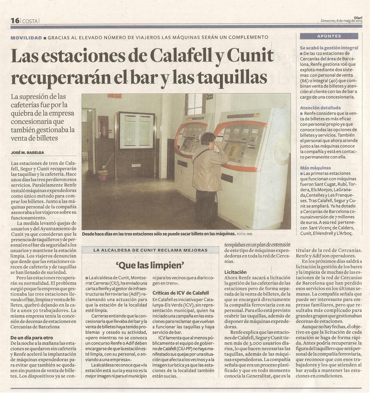 Associació de Veïns Marinada (Acaus): RECUPERAMOS LAS ESTACIONES DE ...